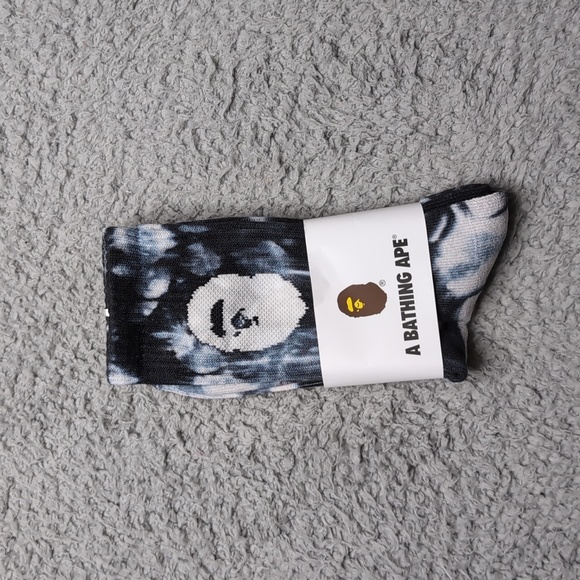 Bape | Underwear & Socks | Bape Crew Socks Ape Head Logo Mens Womens 91 ...